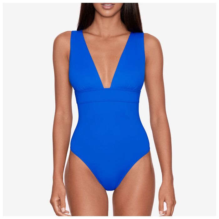 Lauren by Ralph Lauren Beach Club Solids Badpak met diep decolleté 20201109 bij ChillyHilversum