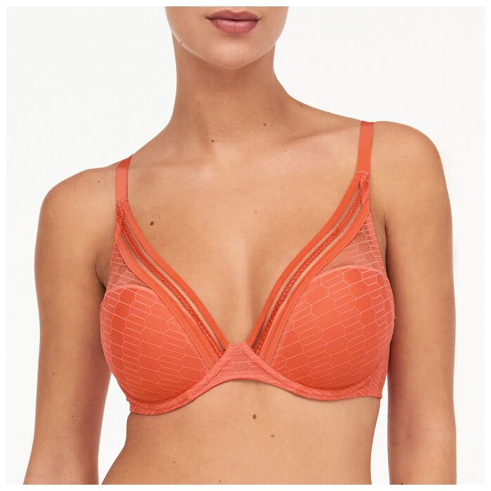 Voorgevormde bh met diep decolleté